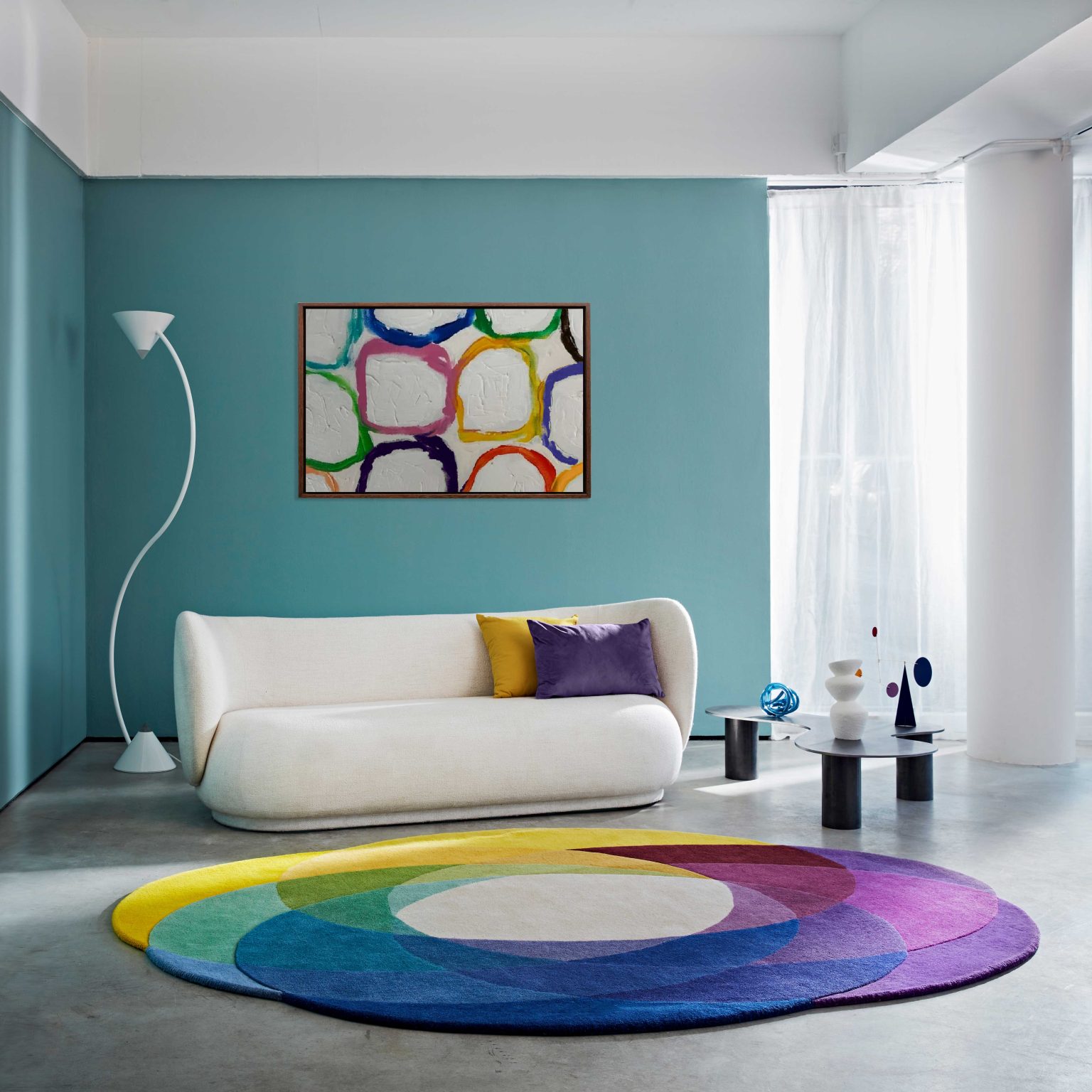 Colour Wheel Rug - Sonya Winner Vibrant Contemporary Rugs