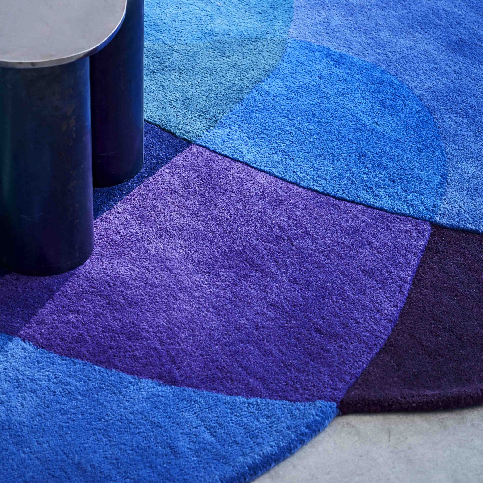 Blue Area Rugs - Jellybean Berry | Sonya Winner Rug Studio