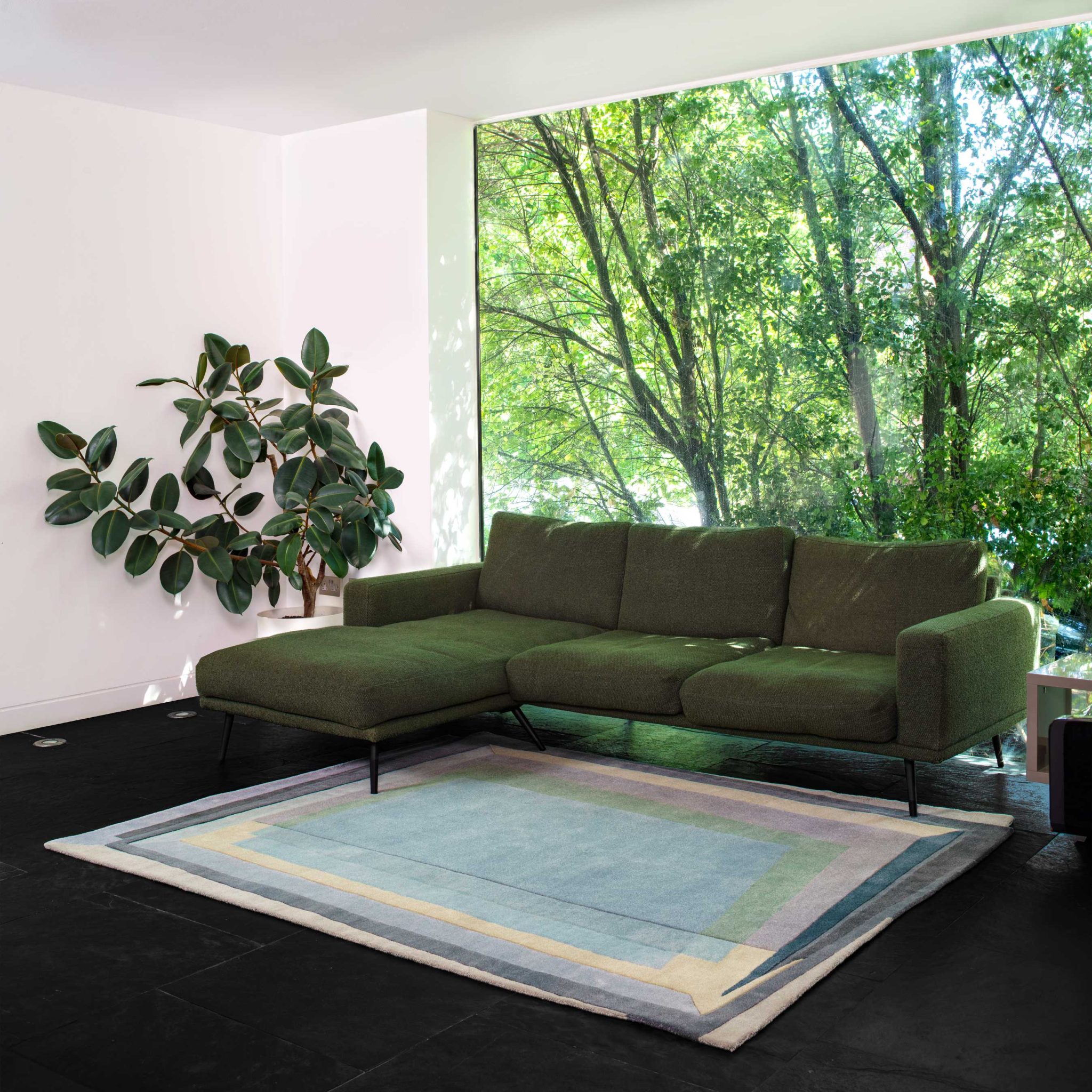 Rothko-esque Grey Rug | Sonya Winner Contemporary Rugs