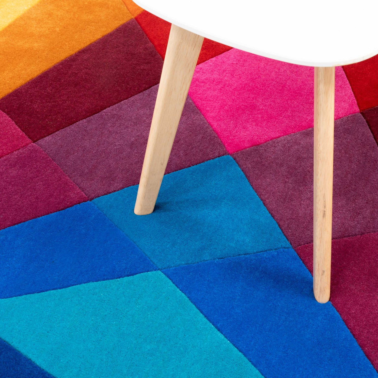 Rainbow Rug Square - Luxury Rugs UK | Sonya Winner Studio