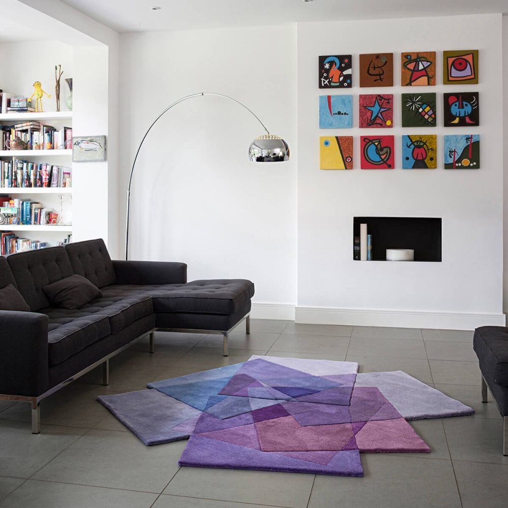 After Matisse Purple Rug | Sonya Winner Contemporary Rugs
