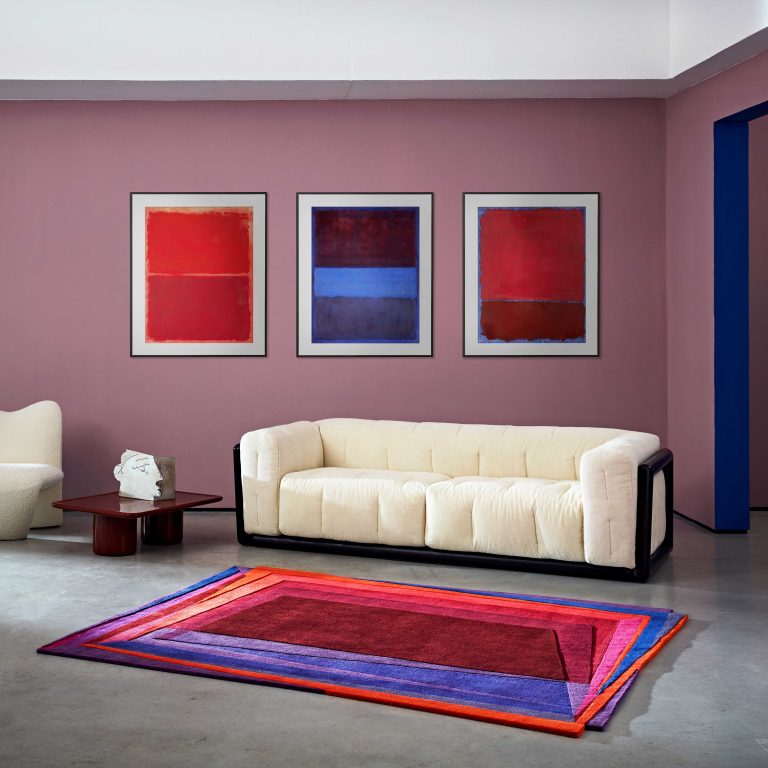 Red Rug - Rothko-esque Deep | Sonya Winner Contemporary Rugs