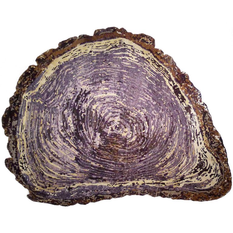 Tree Trunk (Wool & Silk) - Sonya Winner Vibrant Contemporary Rugs