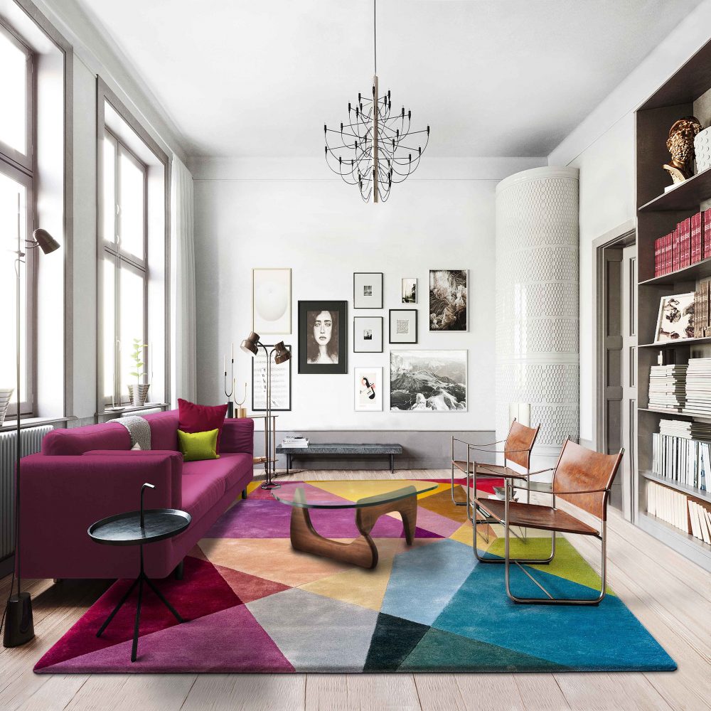 Geometric Rug - Prism Vibrant Rectangle | Sonya Winner Rugs Studio