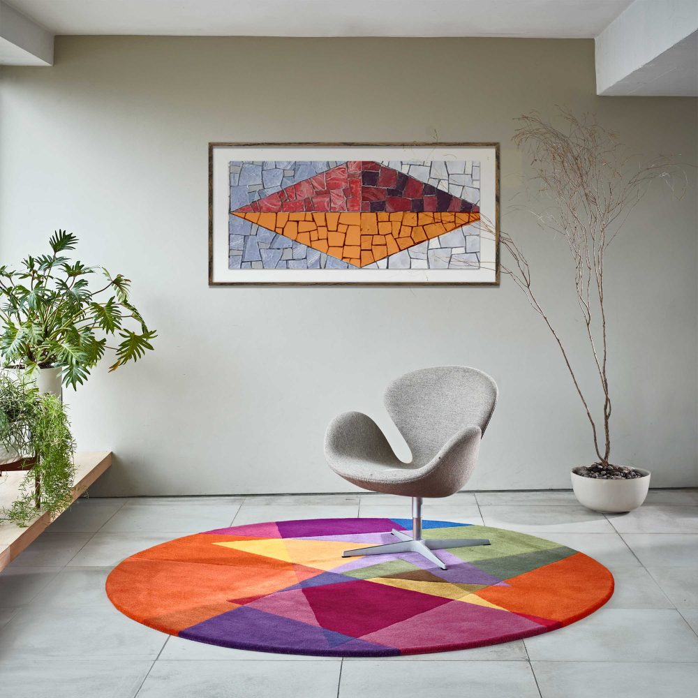 Vortex Circular Rug - Sonya Winner Vibrant Contemporary Rugs