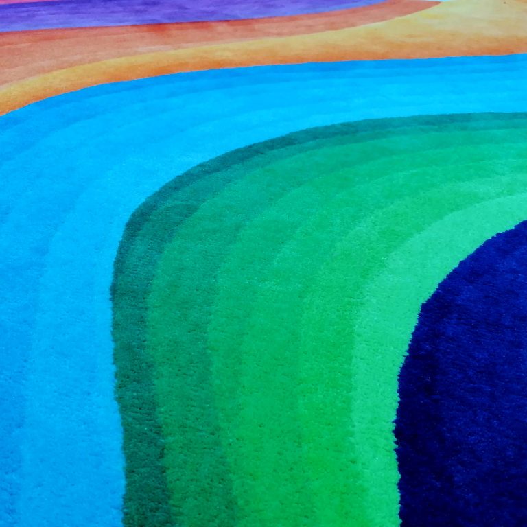 The Wave Rug - Left Side - Sonya Winner Contemporary Rugs