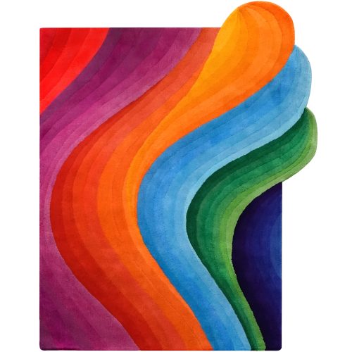 The Wave Rug - Left Side - Sonya Winner Contemporary Rugs