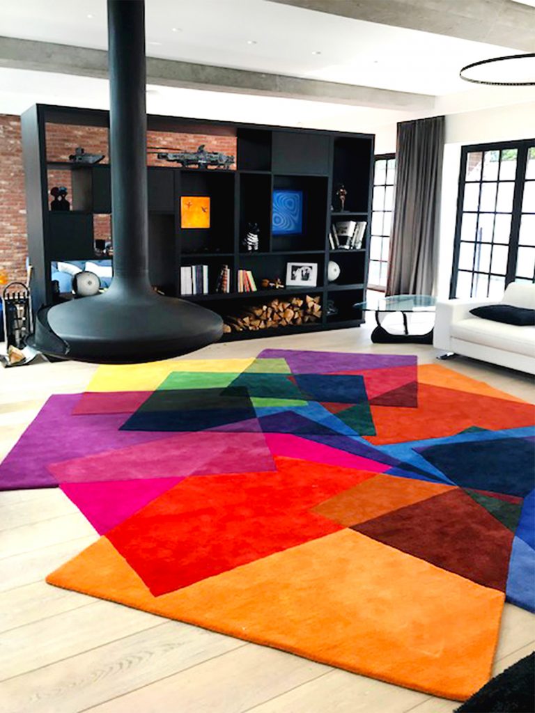 Using large contemporary rugs in your home - Sonya Winner Vibrant ...