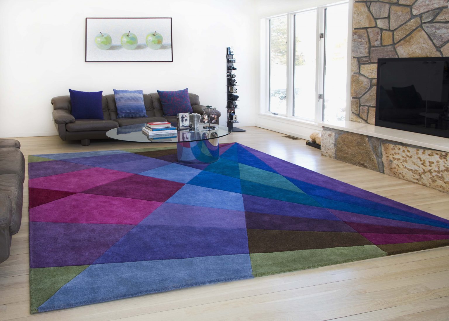 Using large contemporary rugs in your home - Sonya Winner Vibrant ...