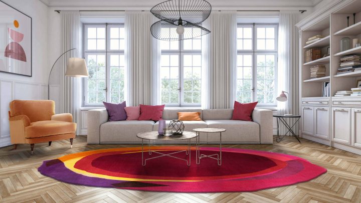 Round Rugs: How to Choose the Best for your Home - Sonya Winner Vibrant ...