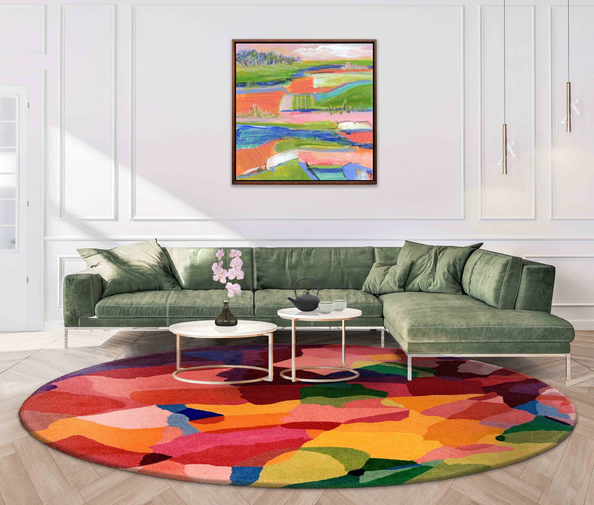 Round Rugs: How to Choose the Best for your Home - Sonya Winner Vibrant ...