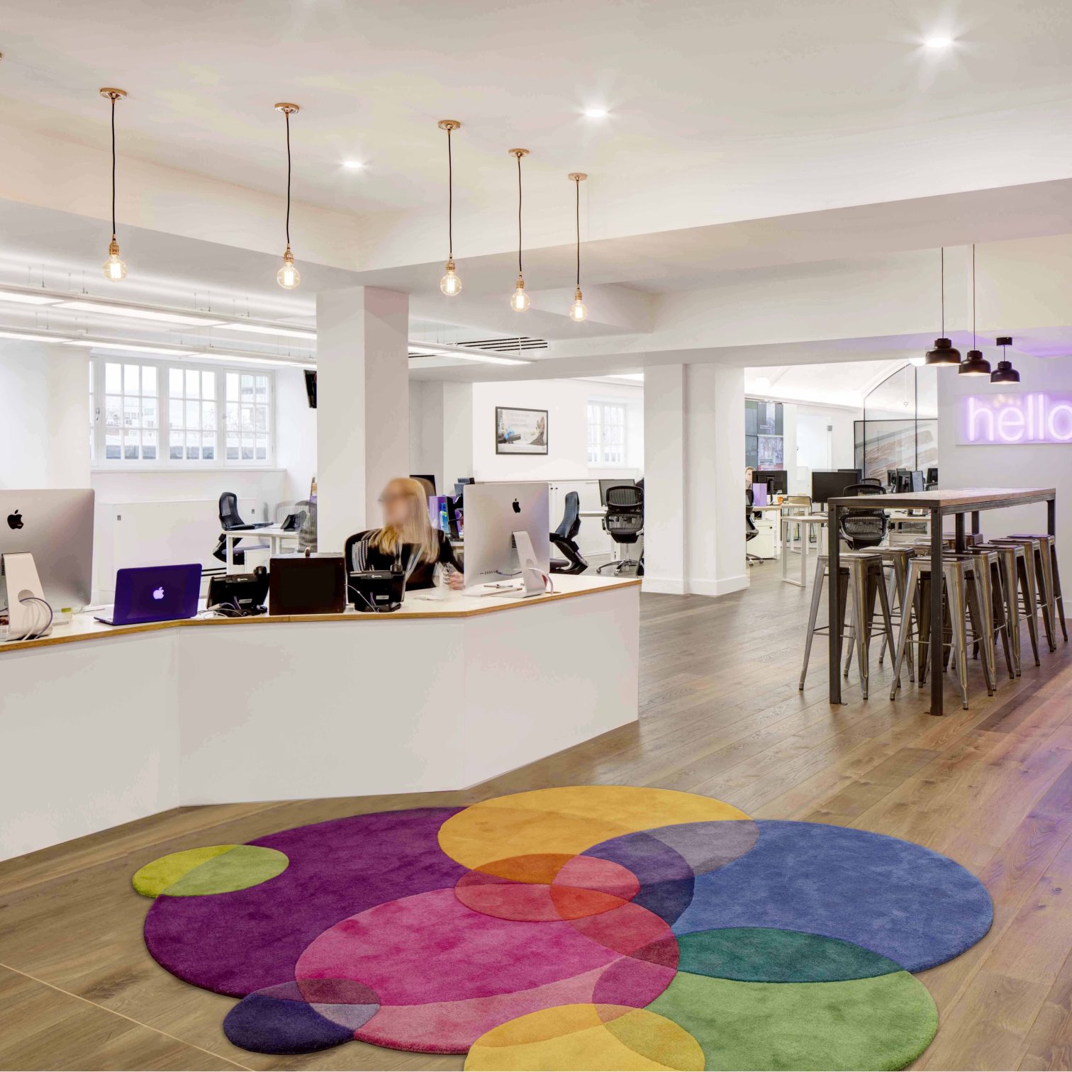 How to Choose an Office Rug - Sonya Winner Vibrant Contemporary Rugs