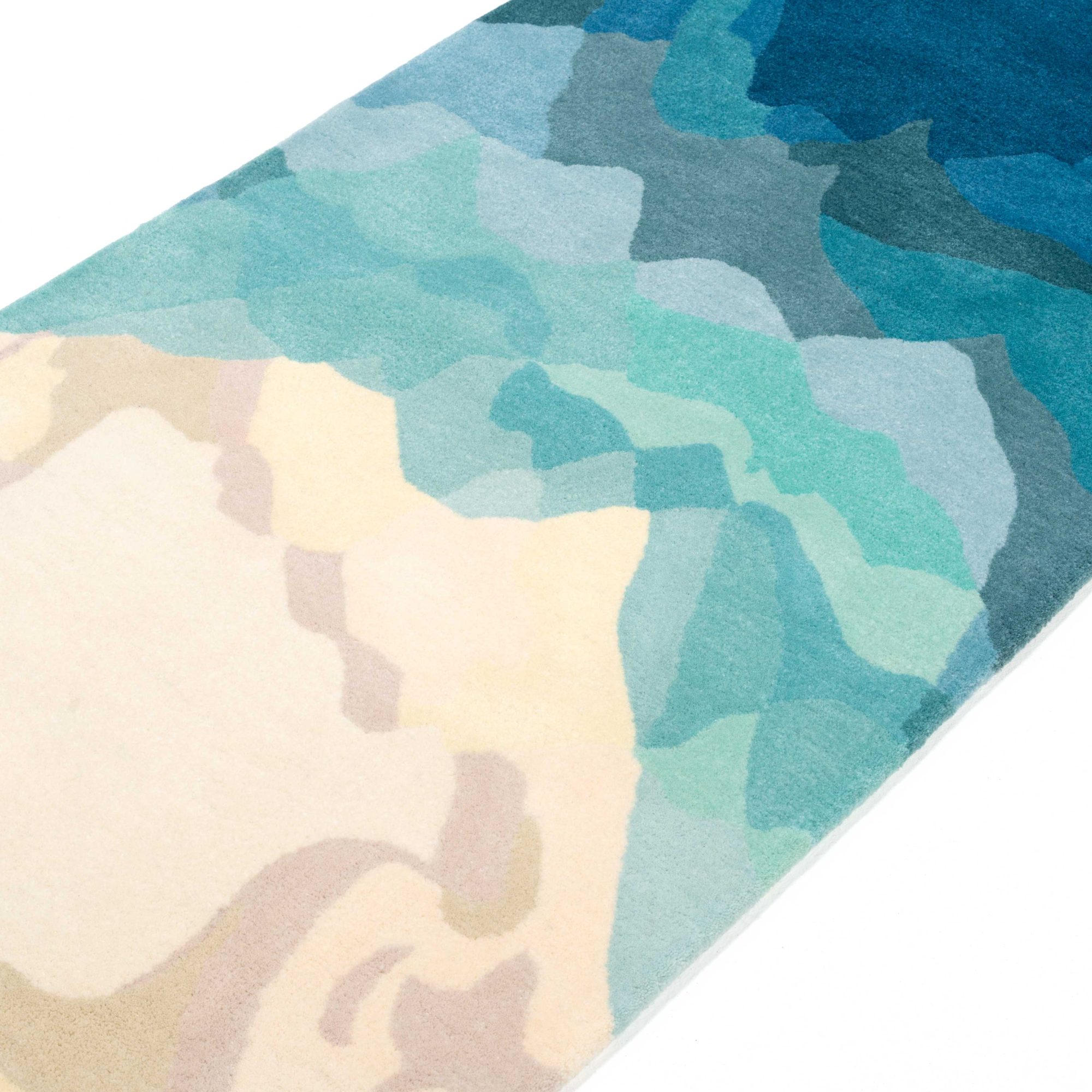 Teal Reflections Runner - Sonya Winner Contemporary Rugs