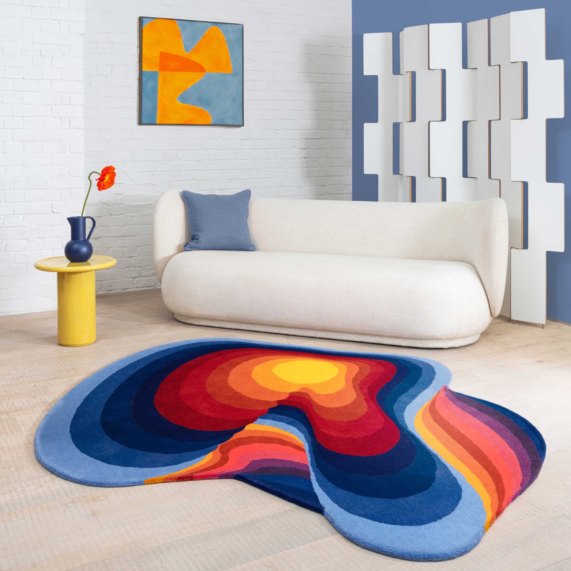 Amoeba Sunset Rug - Sonya Winner Vibrant Contemporary Rugs