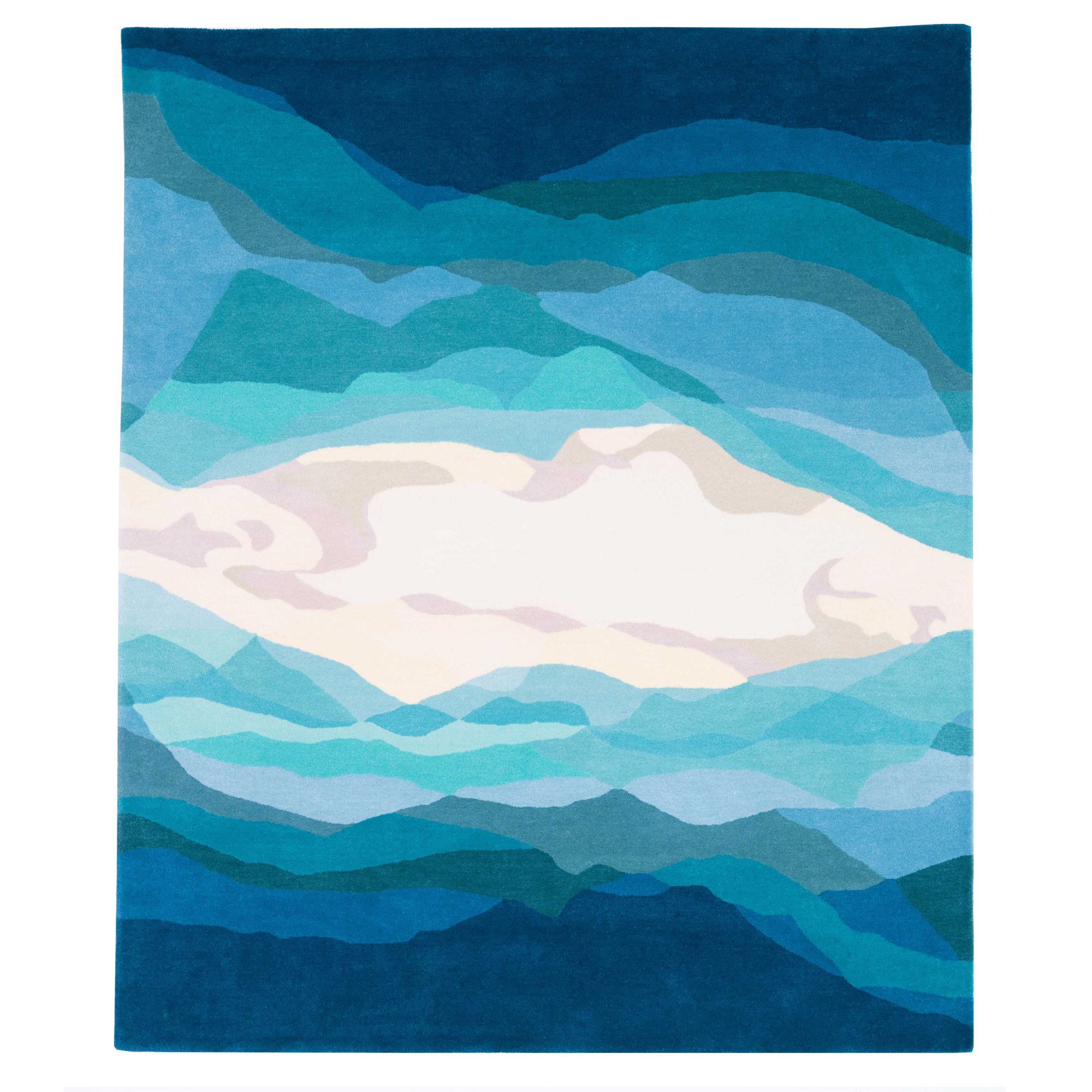 Teal Reflections Rug - Sonya Winner Vibrant Contemporary Rugs