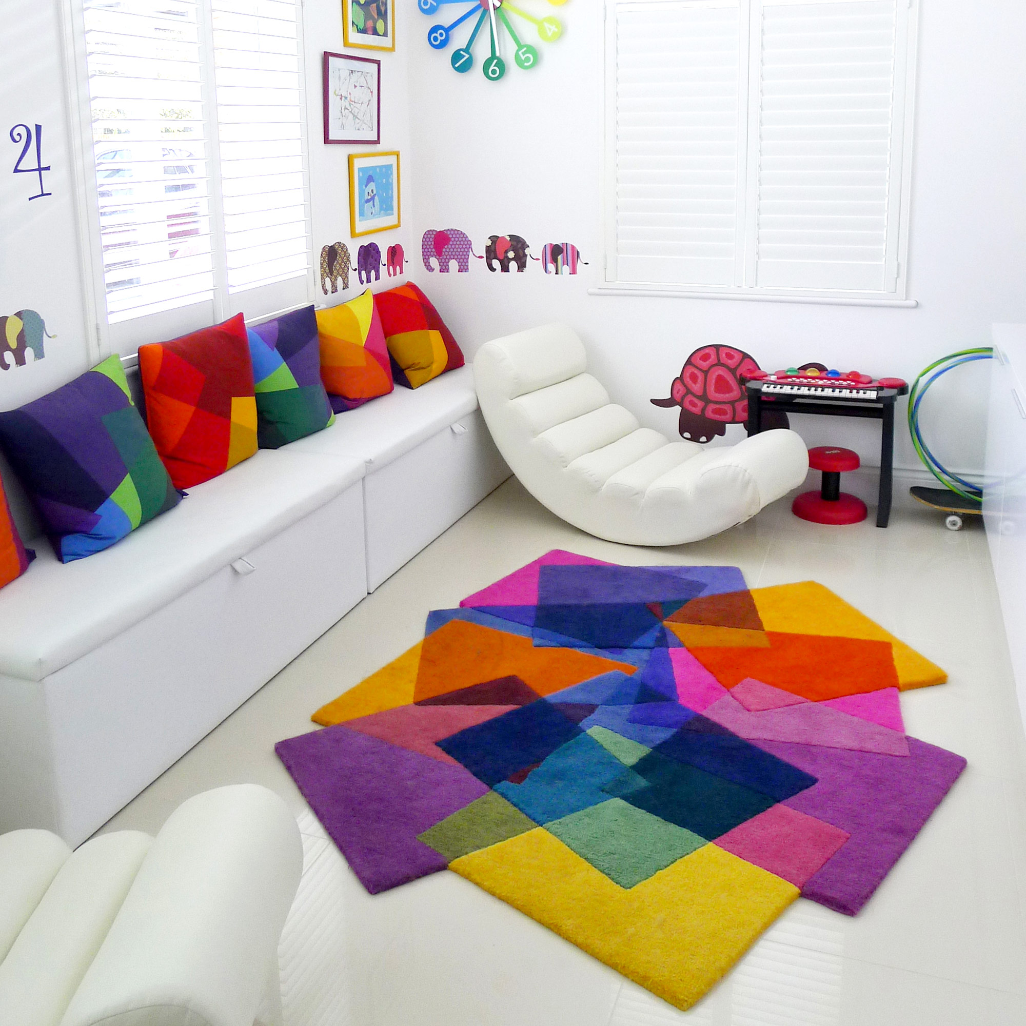 Rugs for playrooms: soft and easy to clean, contemporary wool rug are ...
